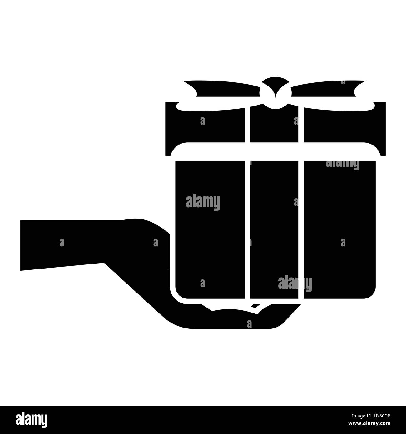 Hand holding a gift icon, simple style Stock Vector Image & Art - Alamy