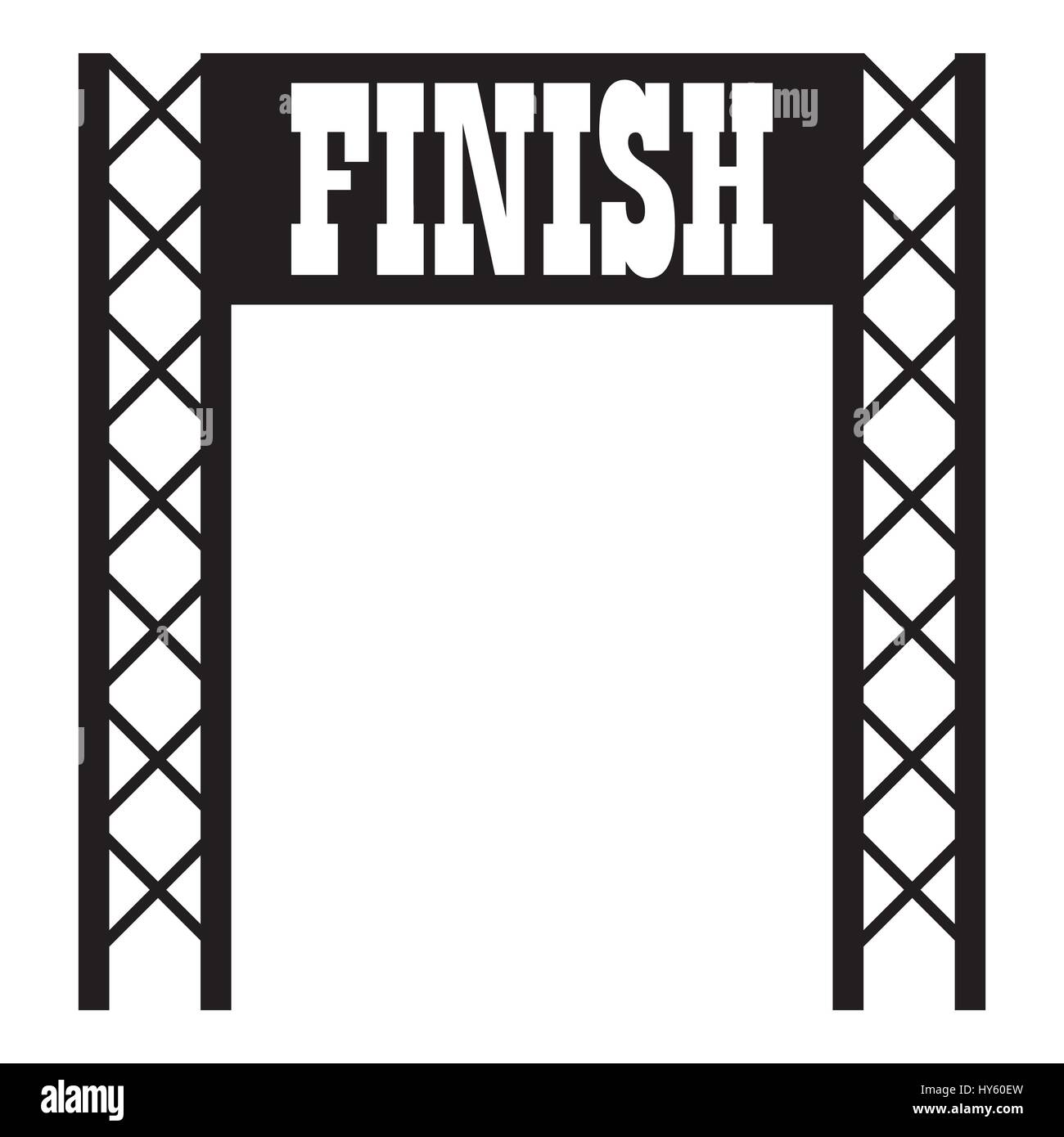 Gates racing finish icon, simple style Stock Vector Image & Art - Alamy