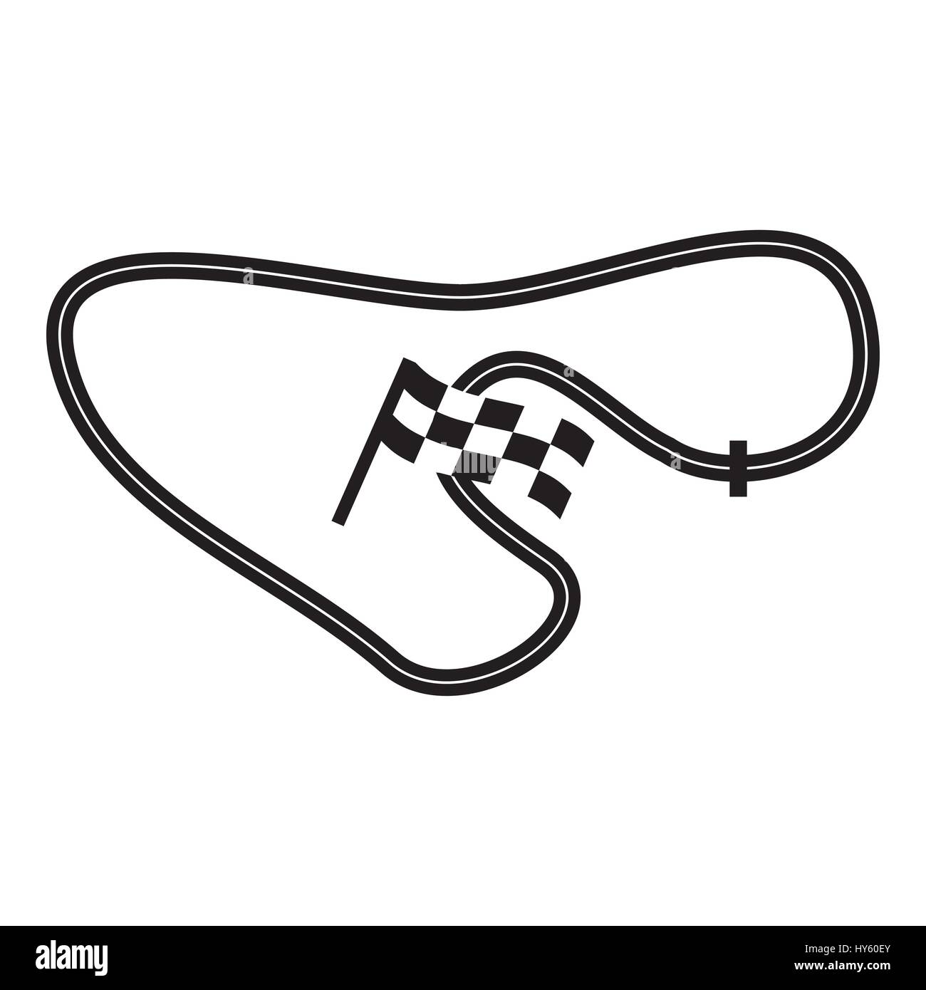 Speedway icon, simple style Stock Vector Image & Art - Alamy