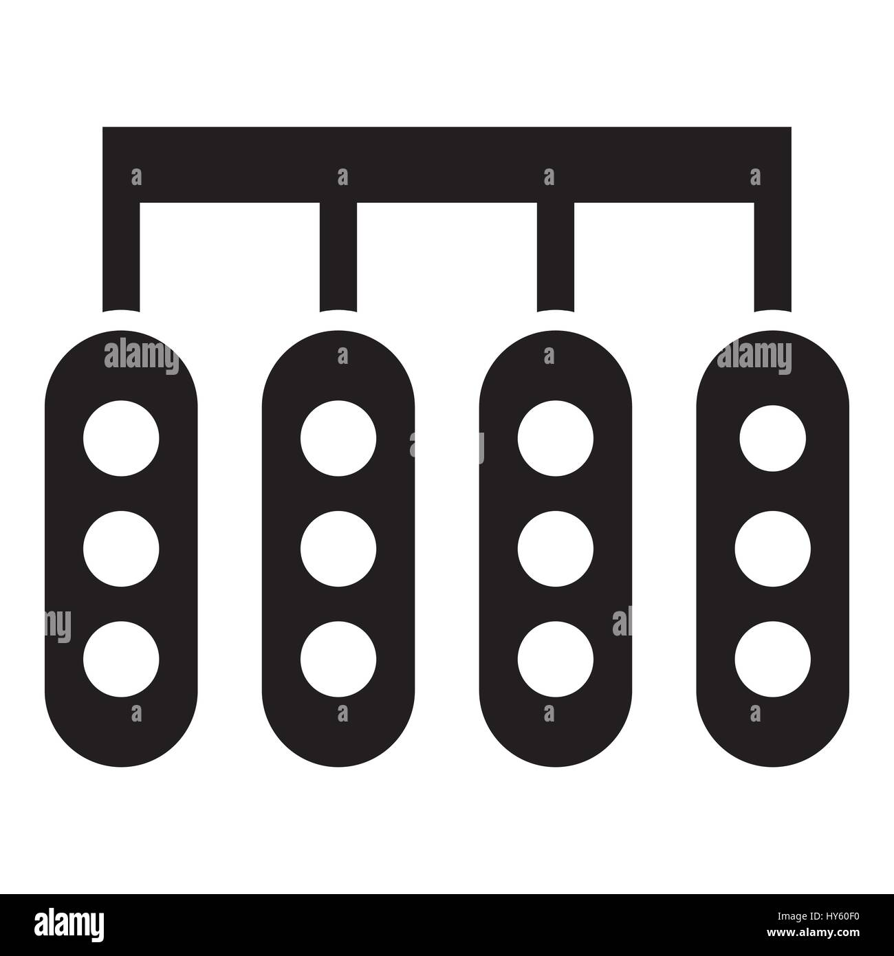 Car race start lights Stock Vector Images - Alamy