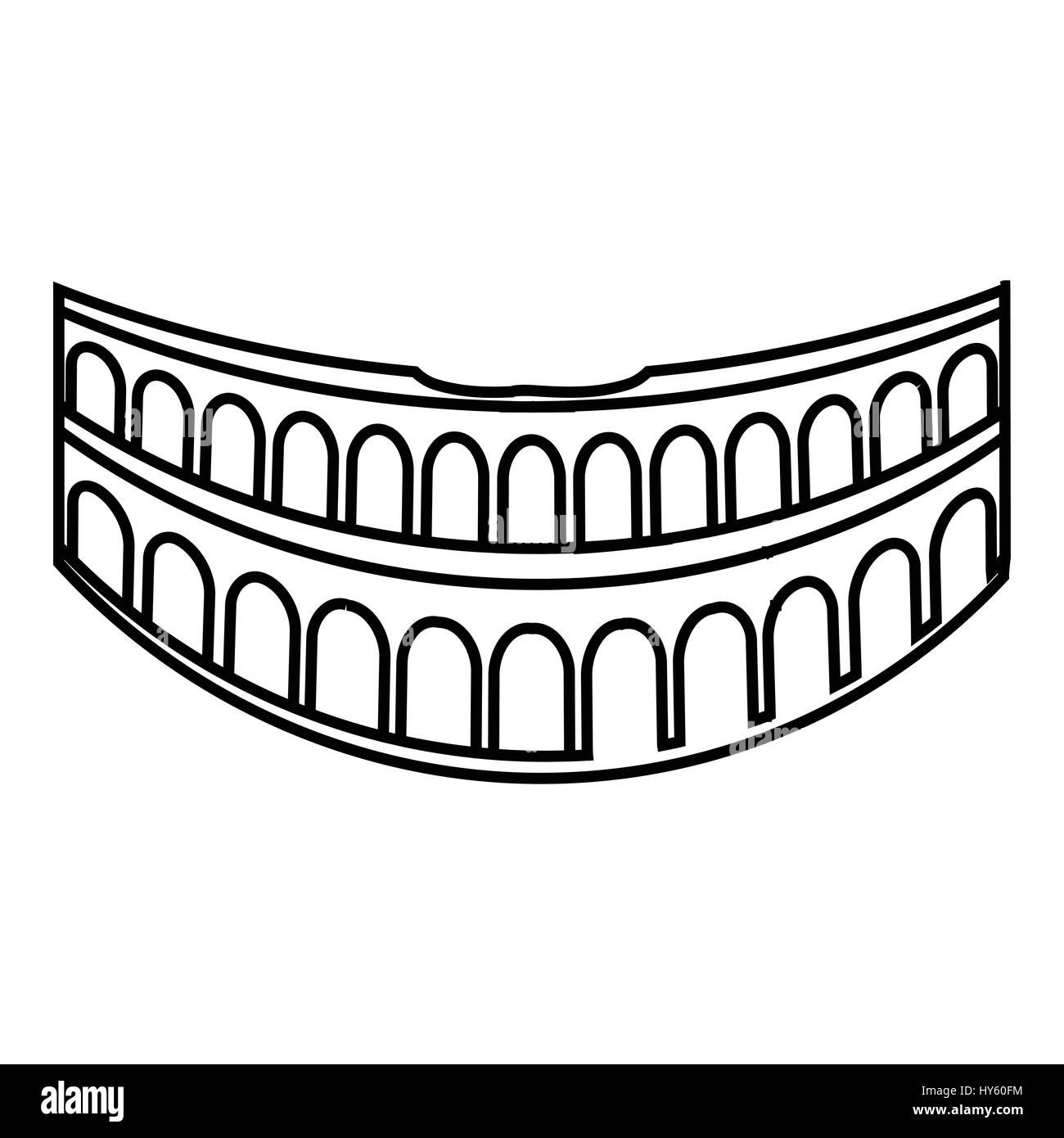 Colosseum in italy icon Stock Vector Images - Alamy
