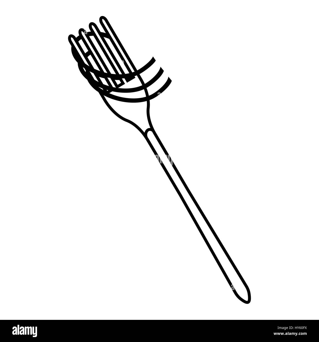 Spaghetti Fork Clip Art