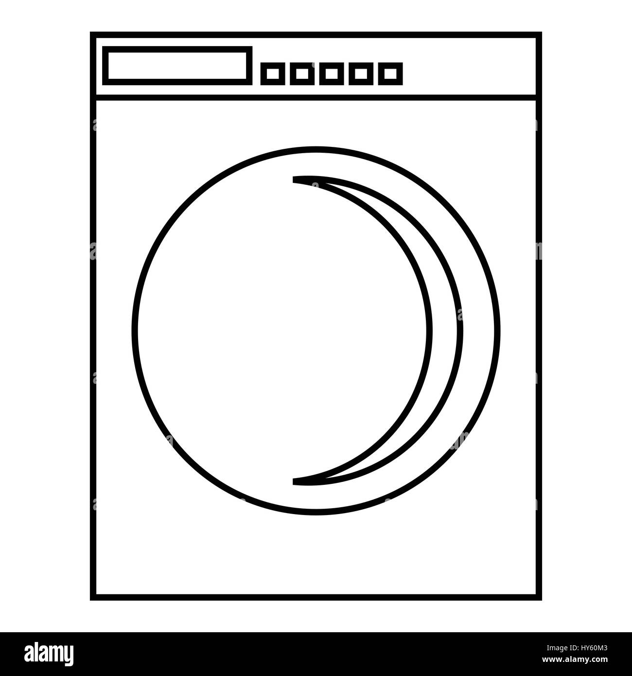 Washing machine icon, outline style Stock Vector Image & Art - Alamy Washing machine icon, outline style Stock Vector Image & Art - Alamy