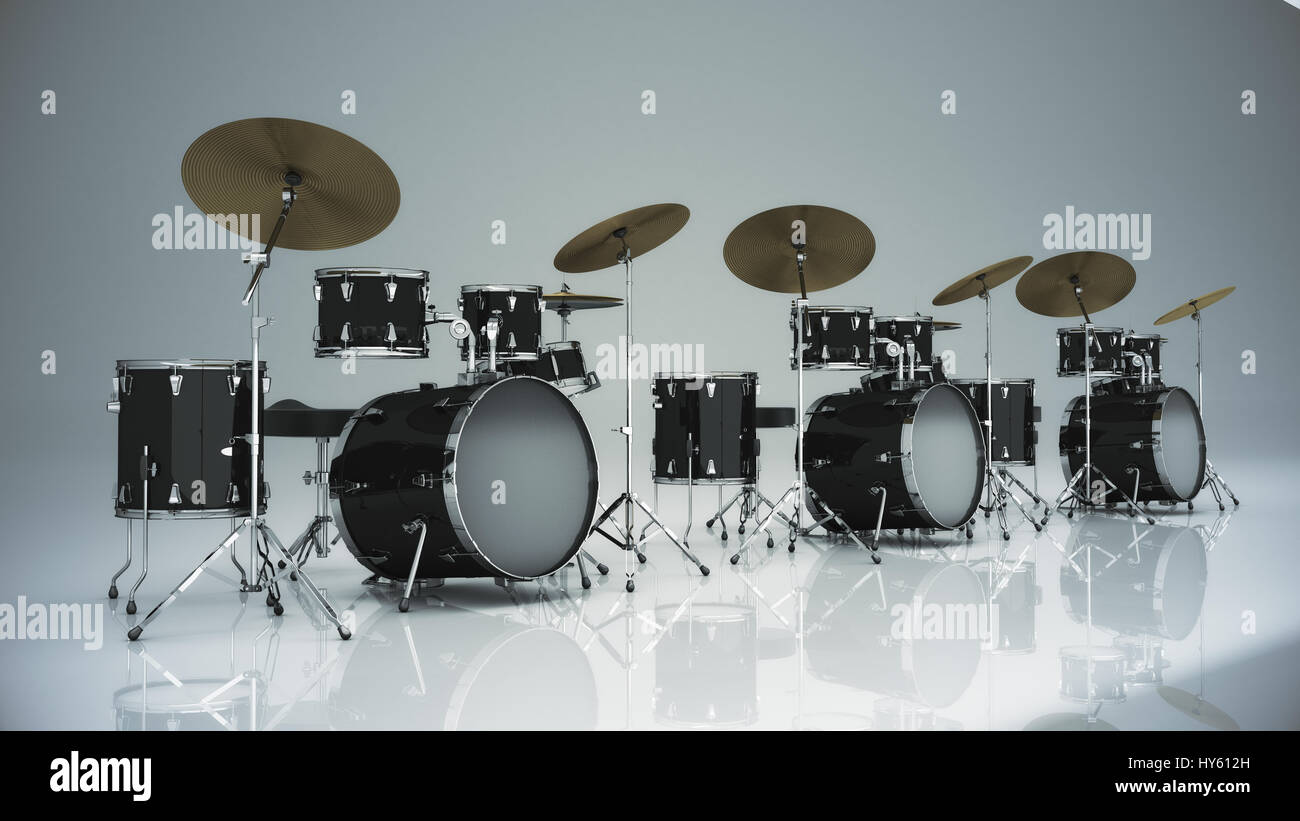 Drum kit isolated Stock Photo - Alamy