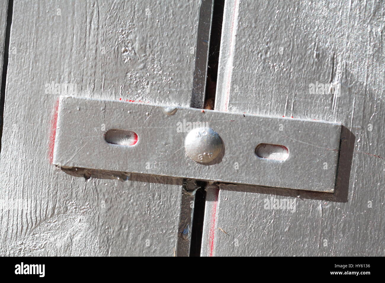 silver painted wooden boards Stock Photo - Alamy