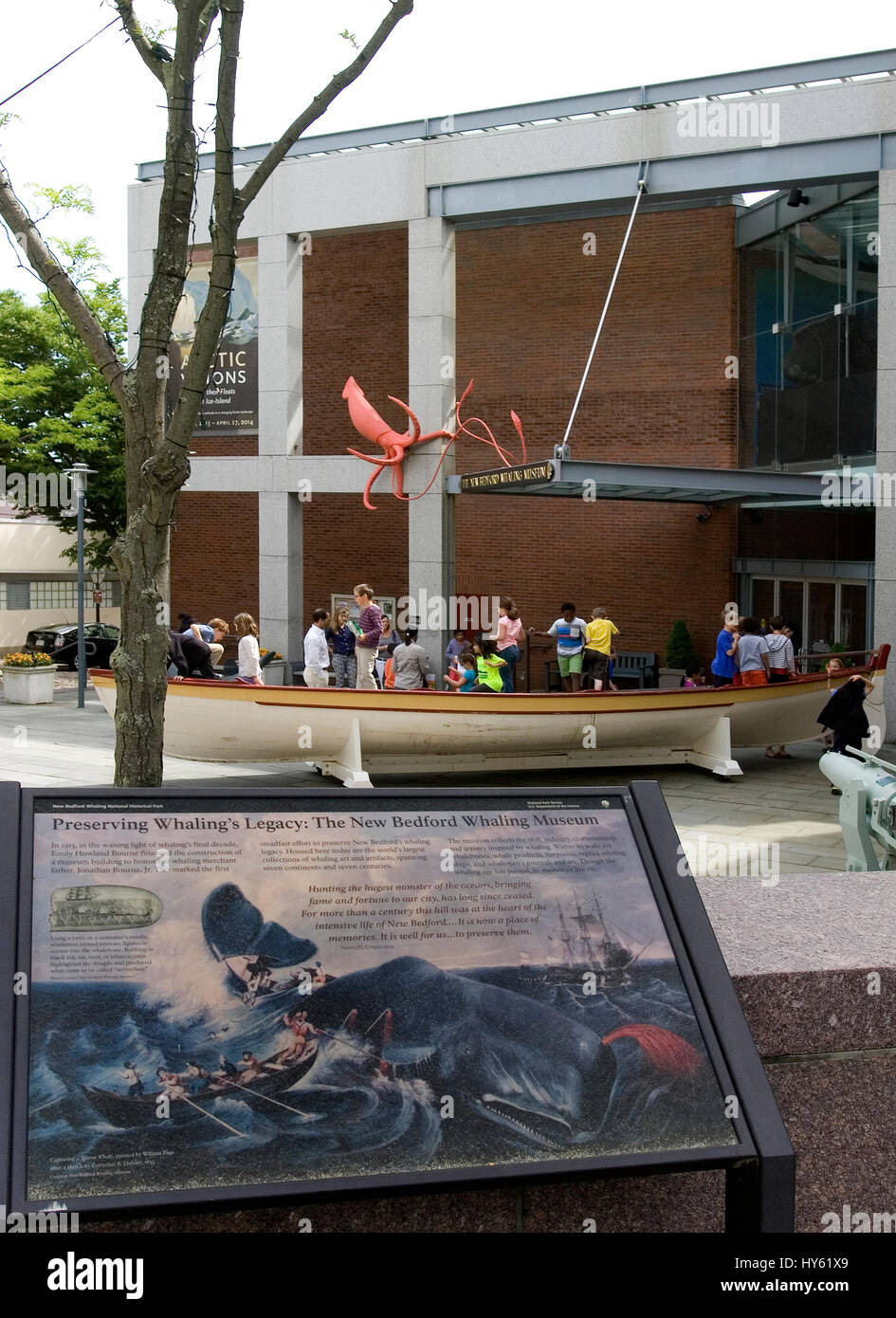 The New Bedford Whaling Museum - New Bedford, Mass. The entrance to the ...