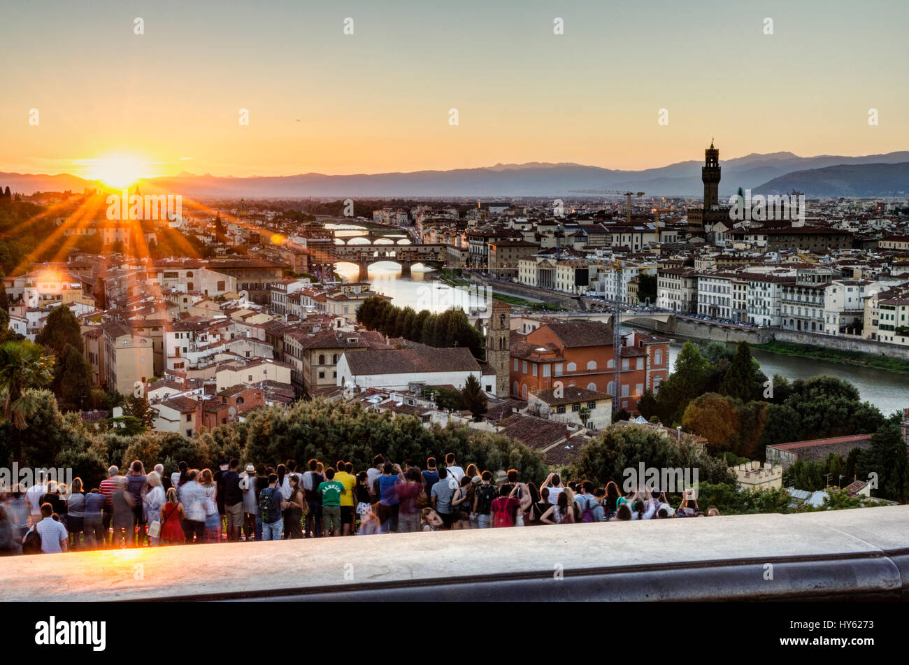 Sunset view of Florence Stock Photo - Alamy