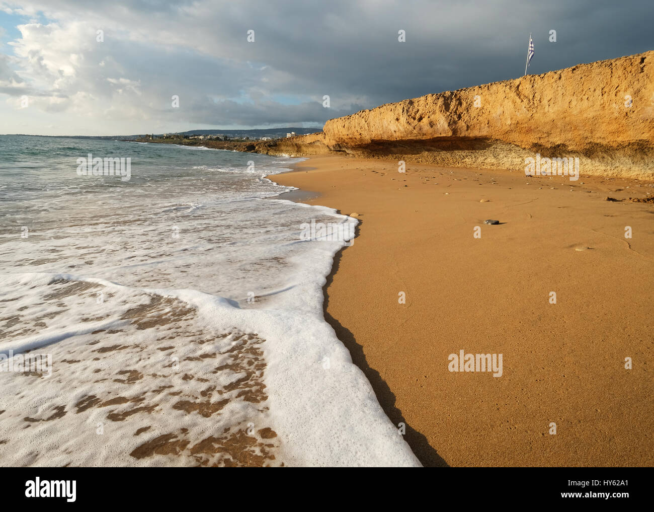 surf at Sandy Beach Paphos Cyprus Stock Photo - Alamy