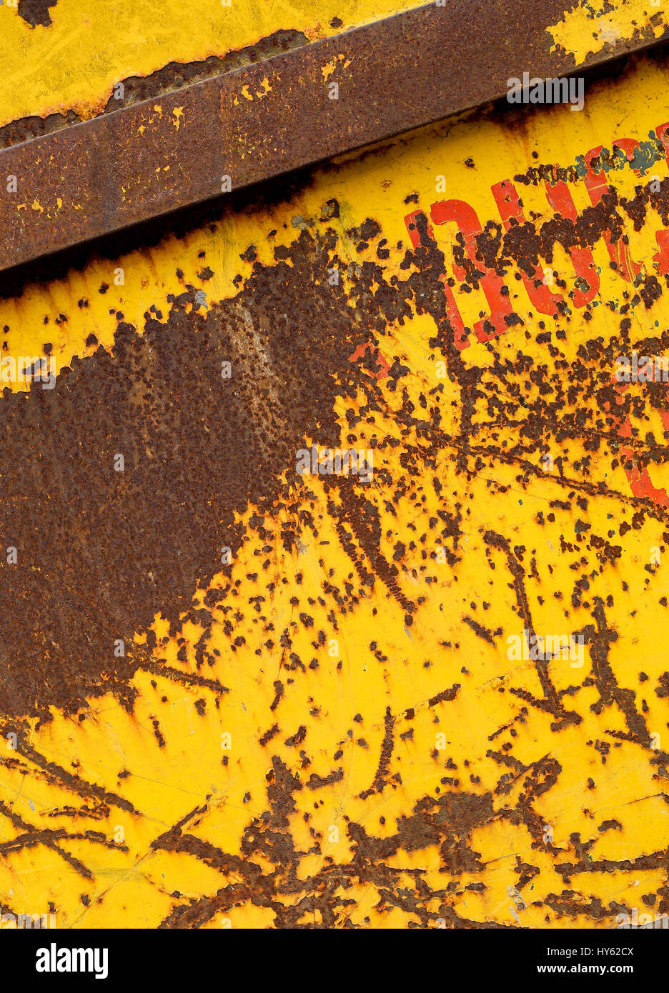 Orange builders skip yellow hi-res stock photography and images - Alamy