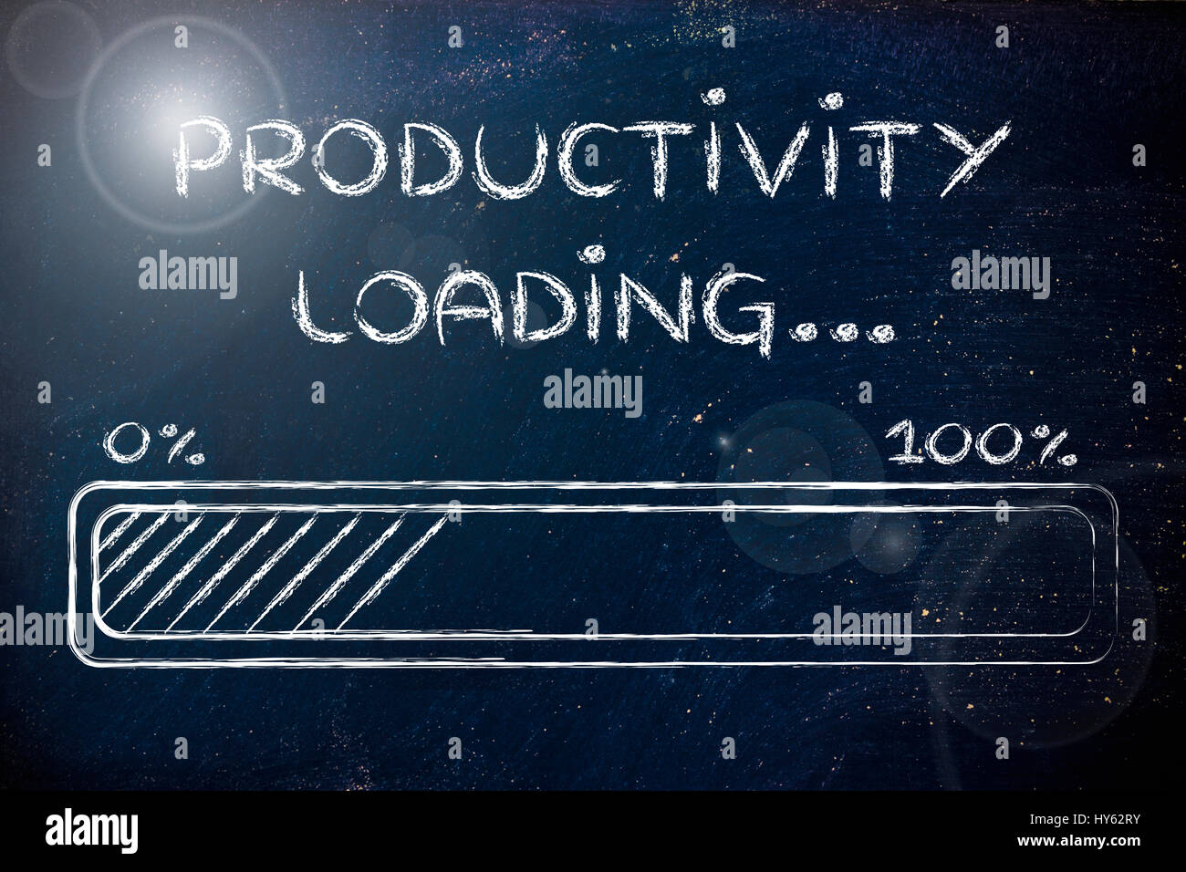 progress bar, funny design with concept of productivity loading Stock ...