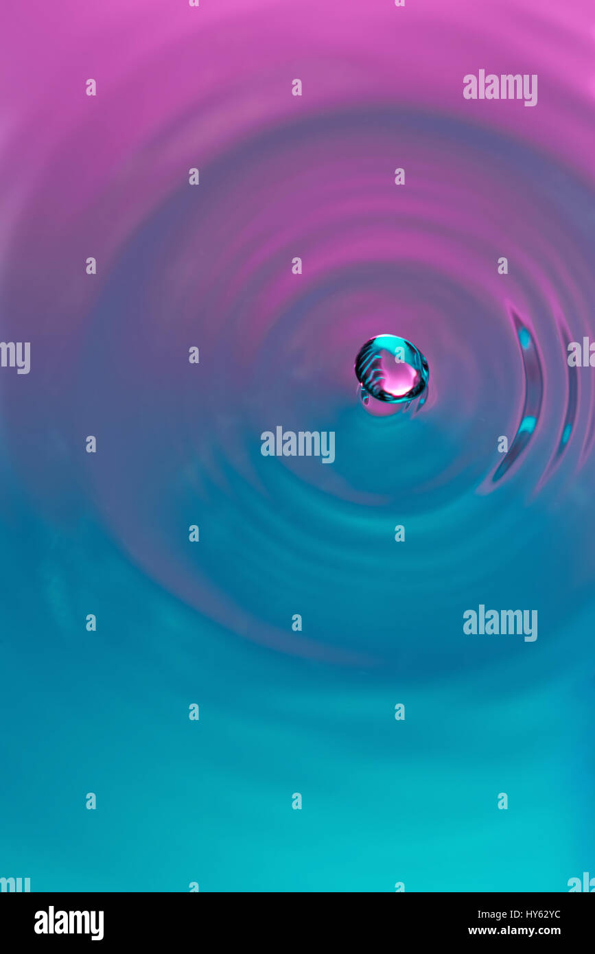 Water Drop Ripple From Above