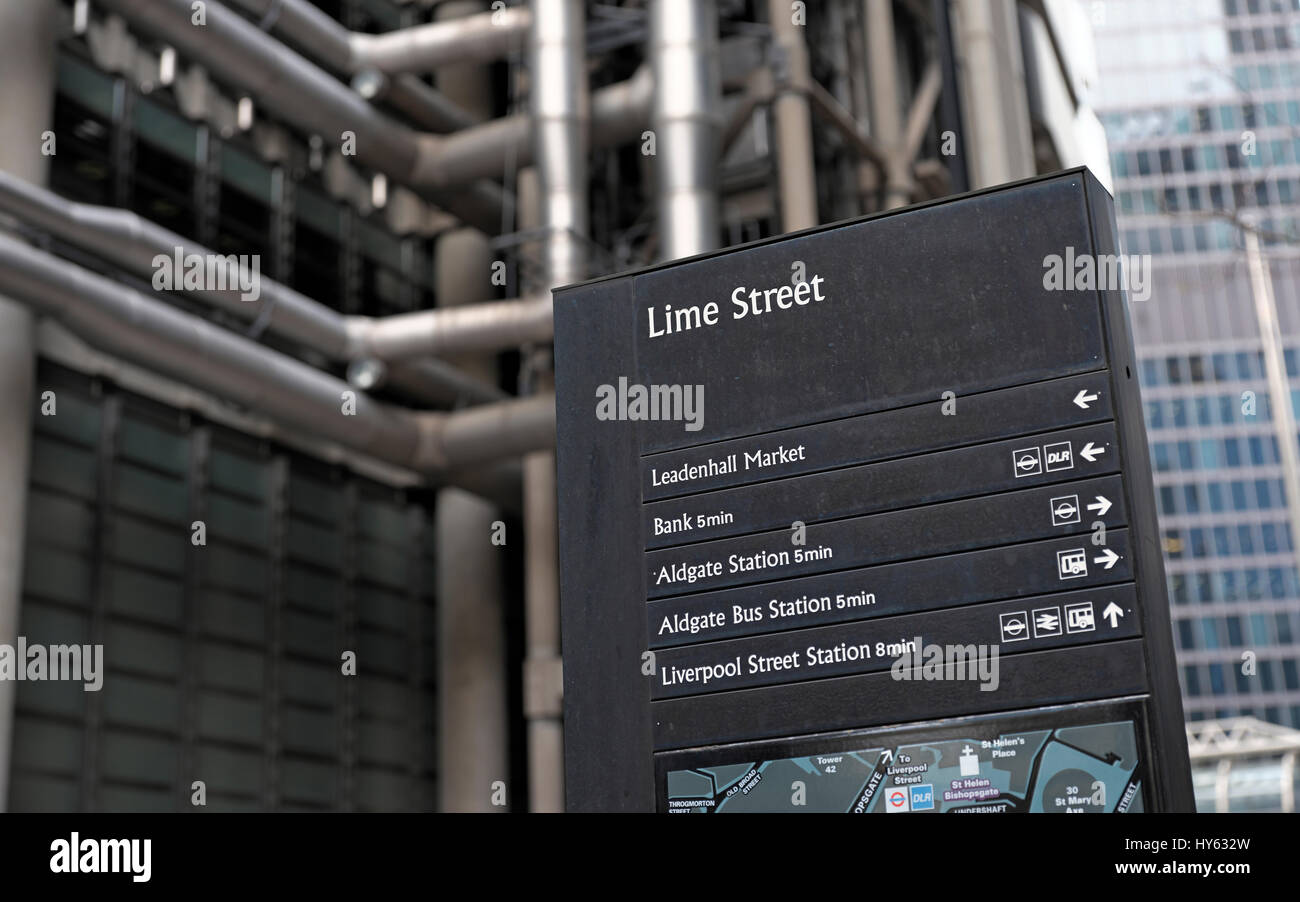 Lime Street Signage Stock Photo - Alamy