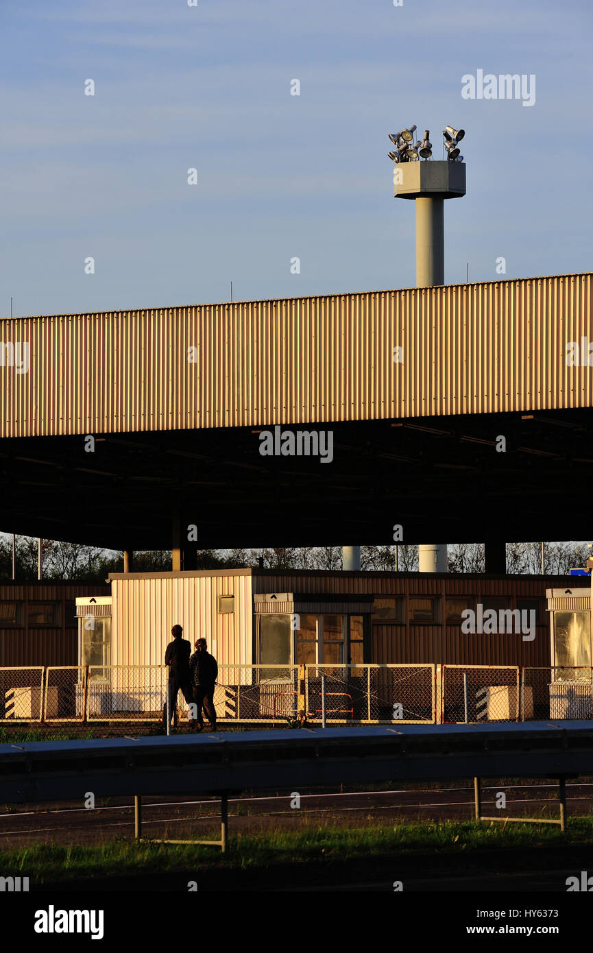 Border Checkpoint Helmstedt Marienborn Stock Photos & Border Checkpoint ...