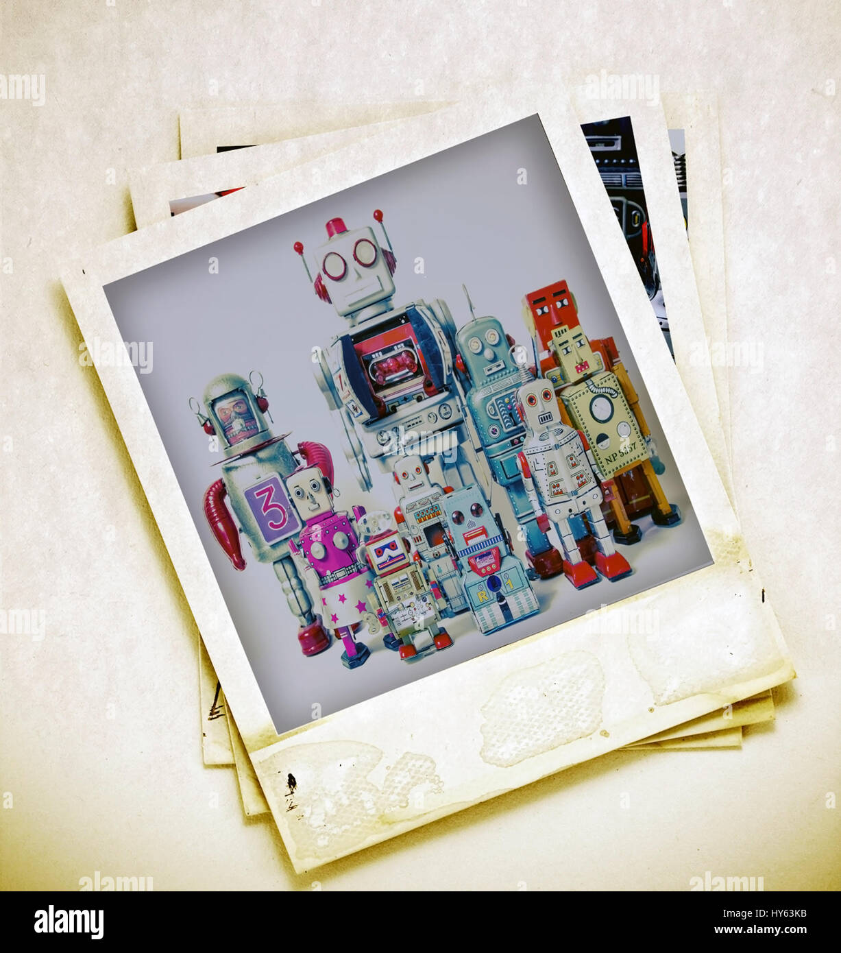 concept family Album polaroid frames Stock Photo - Alamy