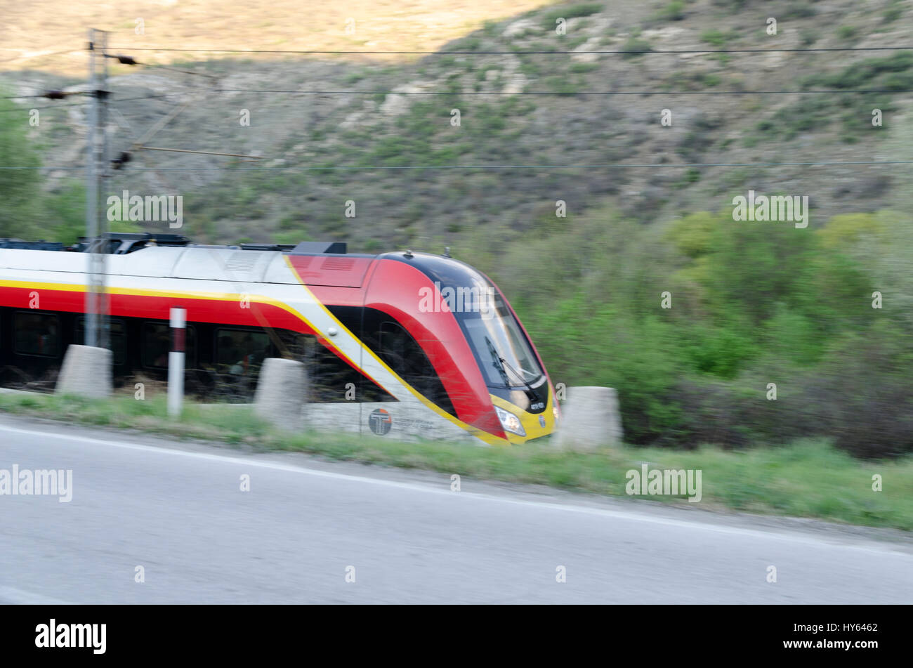 Fast trains road hi-res stock photography and images - Alamy