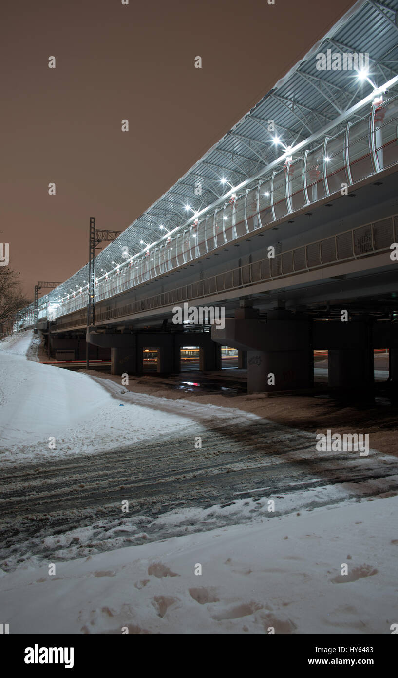 railroad bridge with platform Stock Photo - Alamy