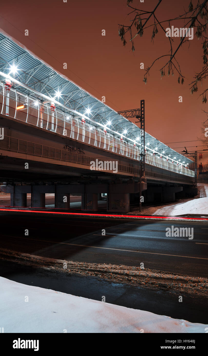 railroad bridge with platform Stock Photo - Alamy