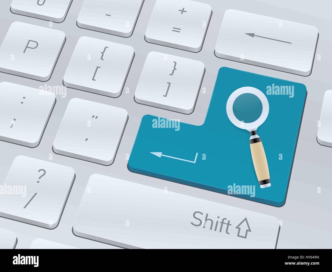 Keyboard focus on enter button Stock Vector Images - Alamy