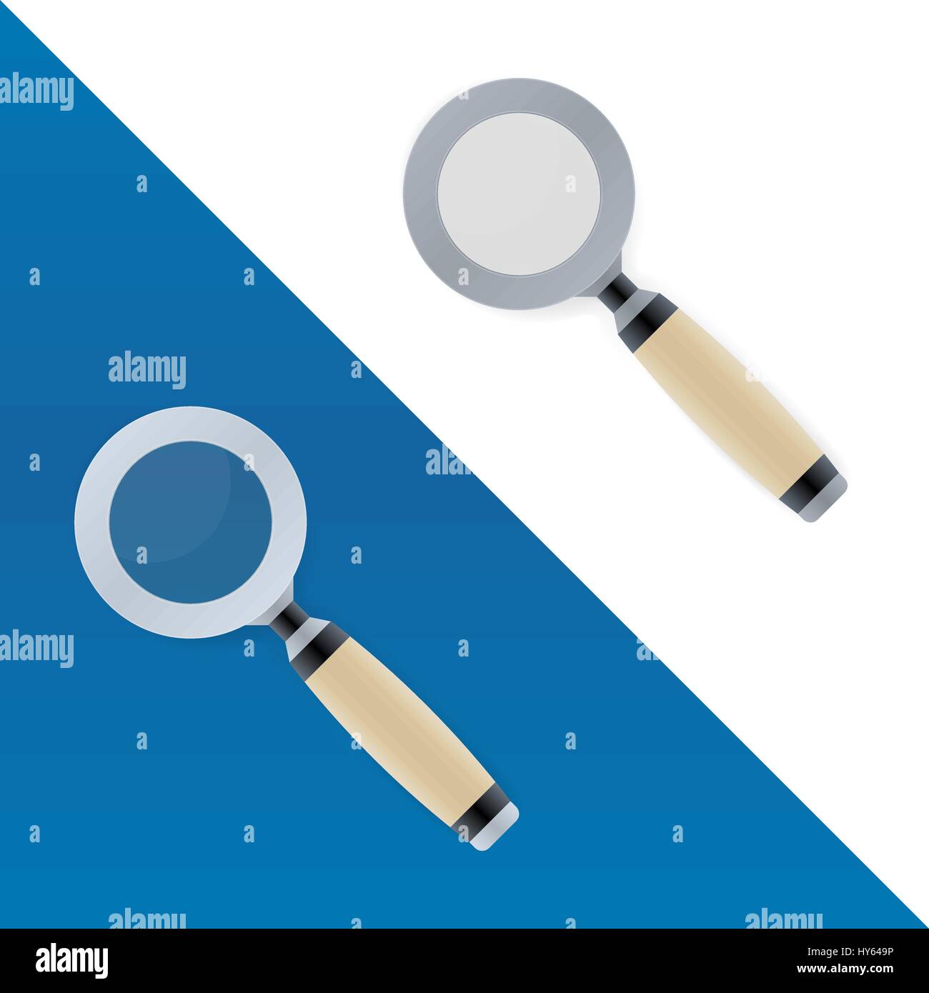 Design of magnifying glass symbols on white background for your ...