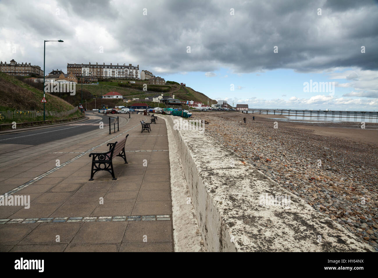 The seafront and esplanade at Saltburn,England,UK Stock Photo - Alamy