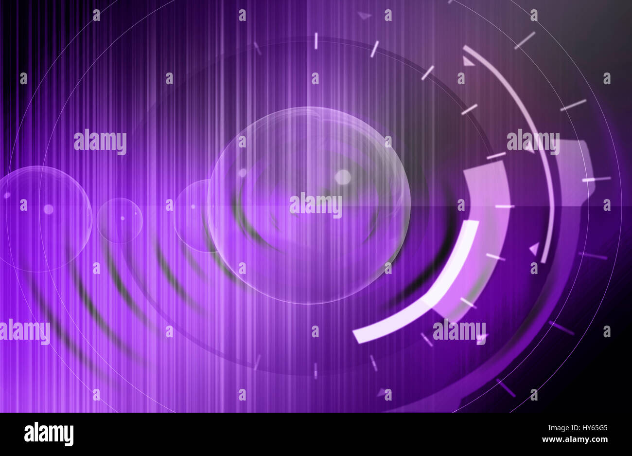 Abstract Digital virtual high-tech background with bright purple colors ...