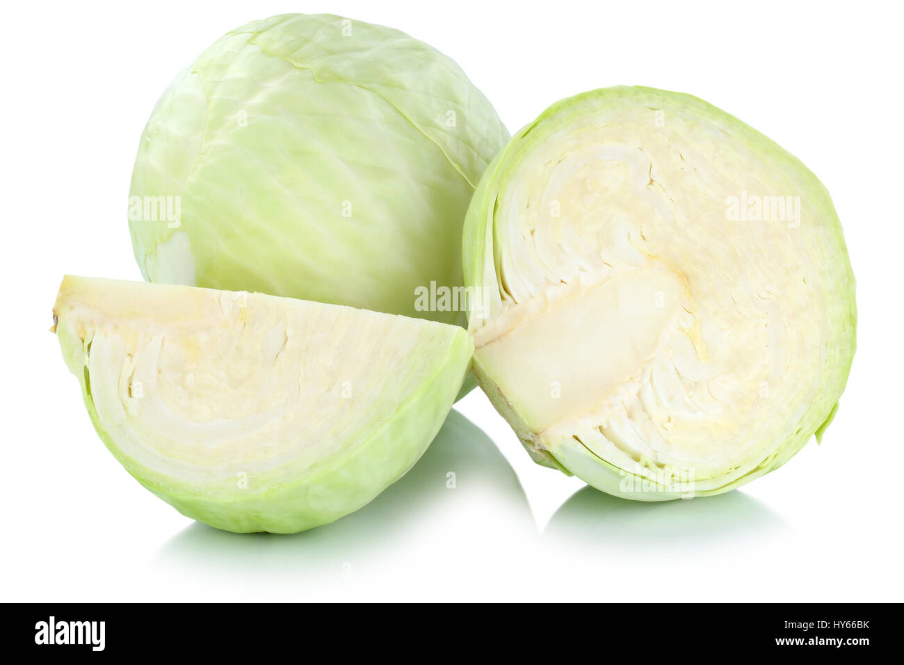 Cabbage sliced slice vegetable isolated on a white background Stock ...