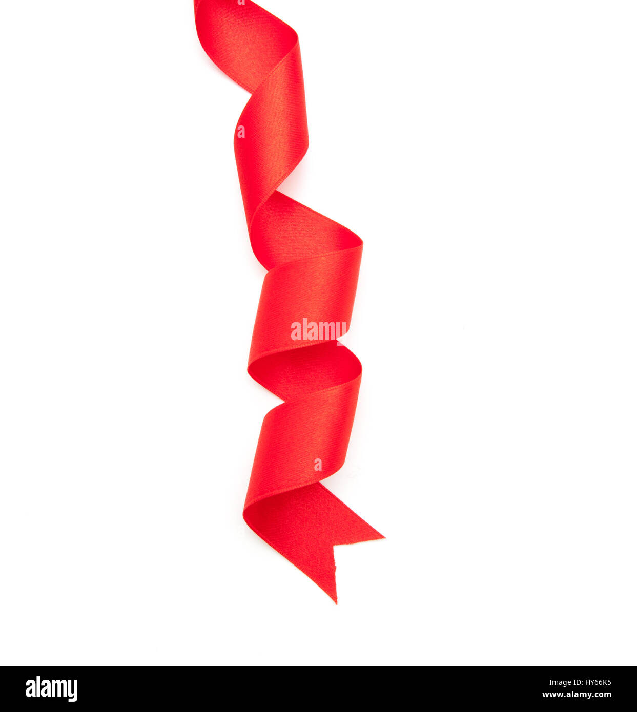 red ribbon border isolated on white background Stock Photo - Alamy