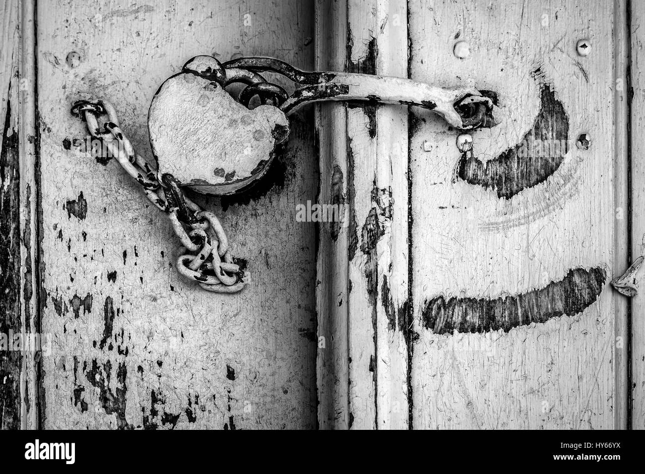 Weathered old door Black and White Stock Photos & Images - Alamy