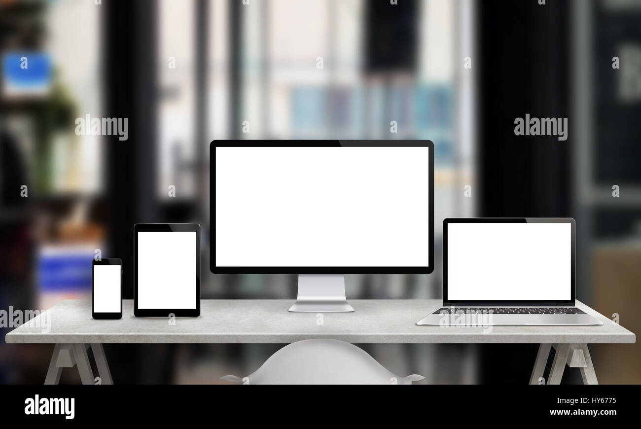 Multiple screen computer hi-res stock photography and images - Alamy