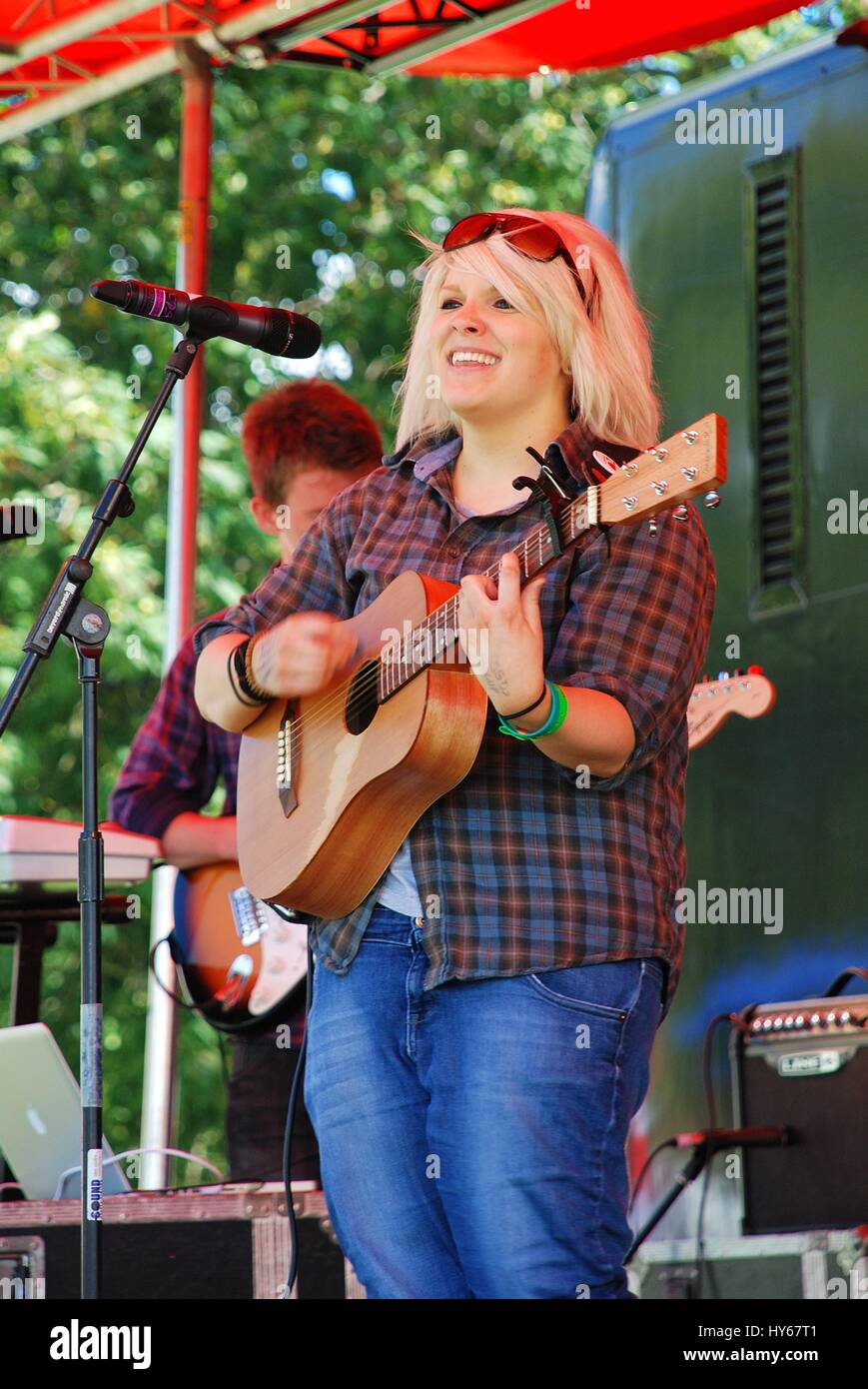 Alie Cotter, lead singer of British rock band Blaise Paisel, performs ...