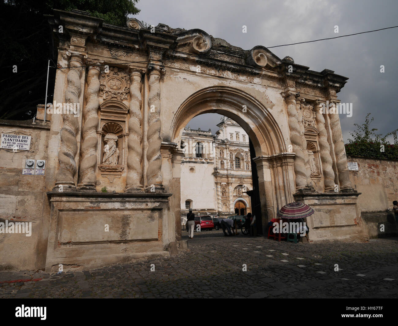 The entrance gate into the sacred precinct and an engraving from The ...