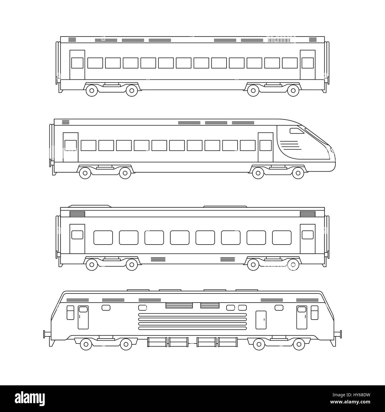 Passenger_train Cut Out Stock Images & Pictures - Alamy