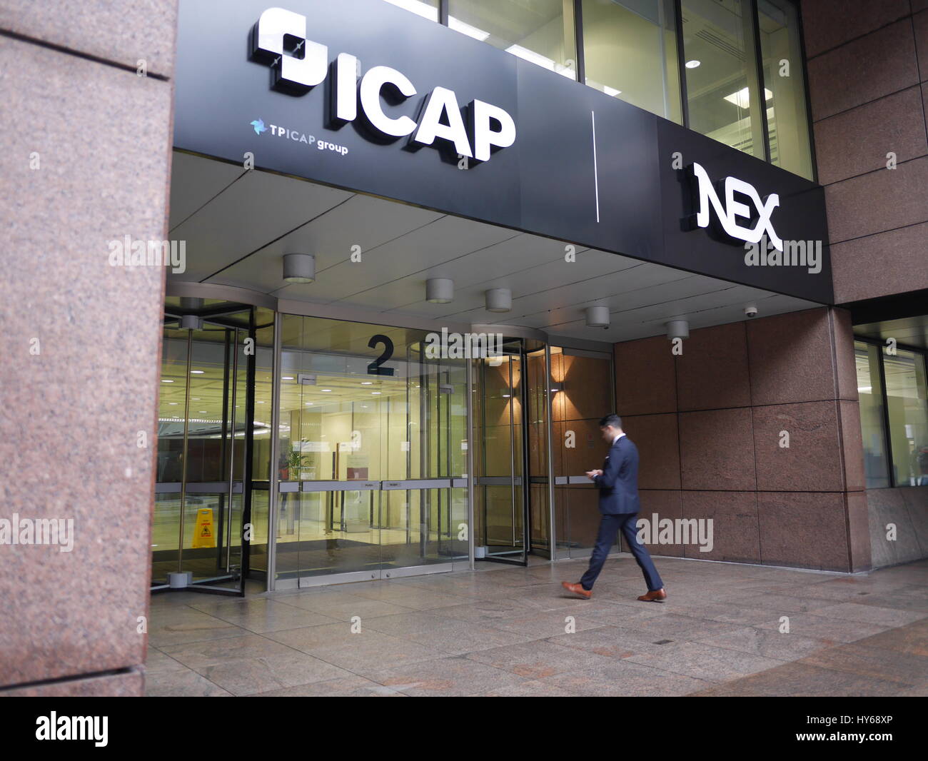 ICap Nex, Broadgate circle, London. NEX Group plc, formerly known as ...