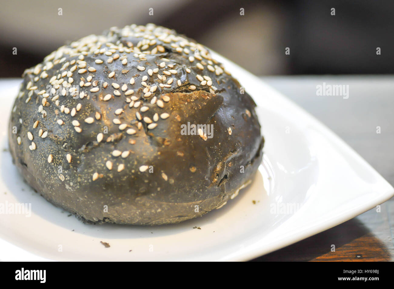 bun or charcoal bun dish Stock Photo - Alamy