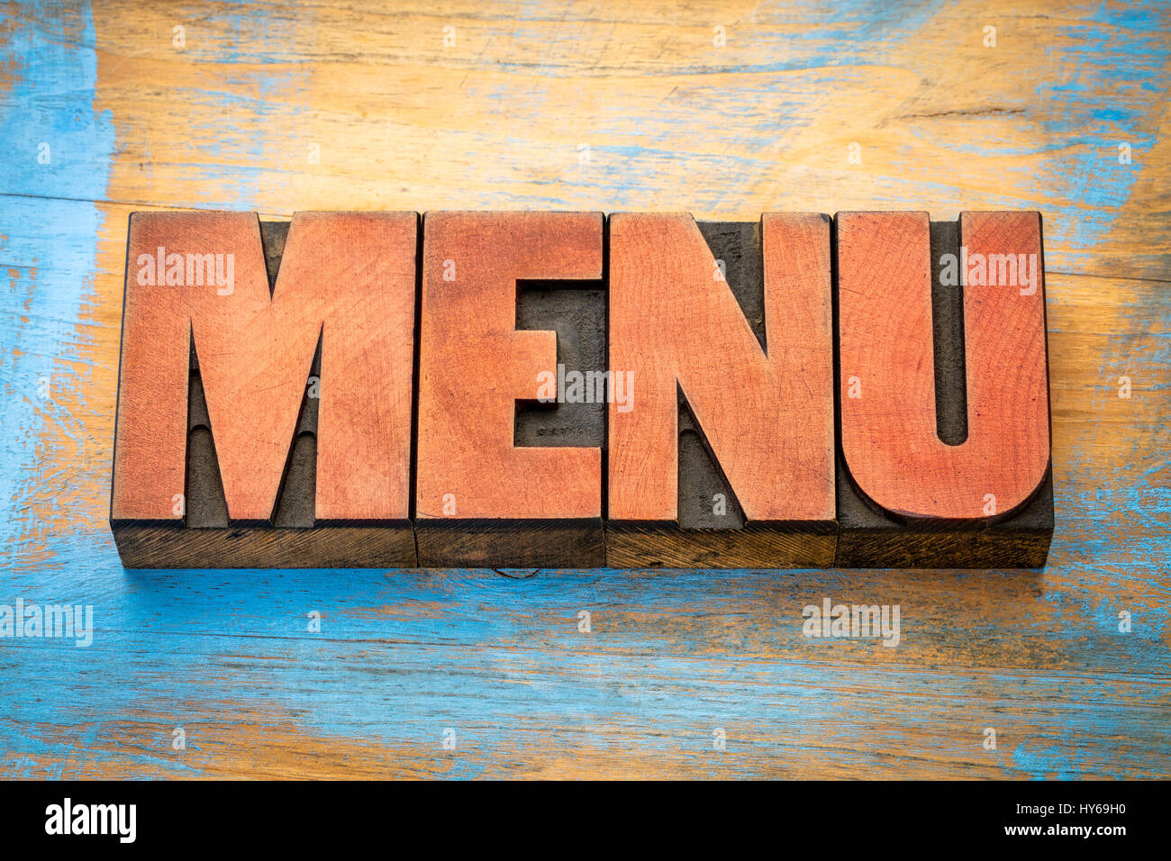 Menu banner word in hi-res stock photography and images - Alamy