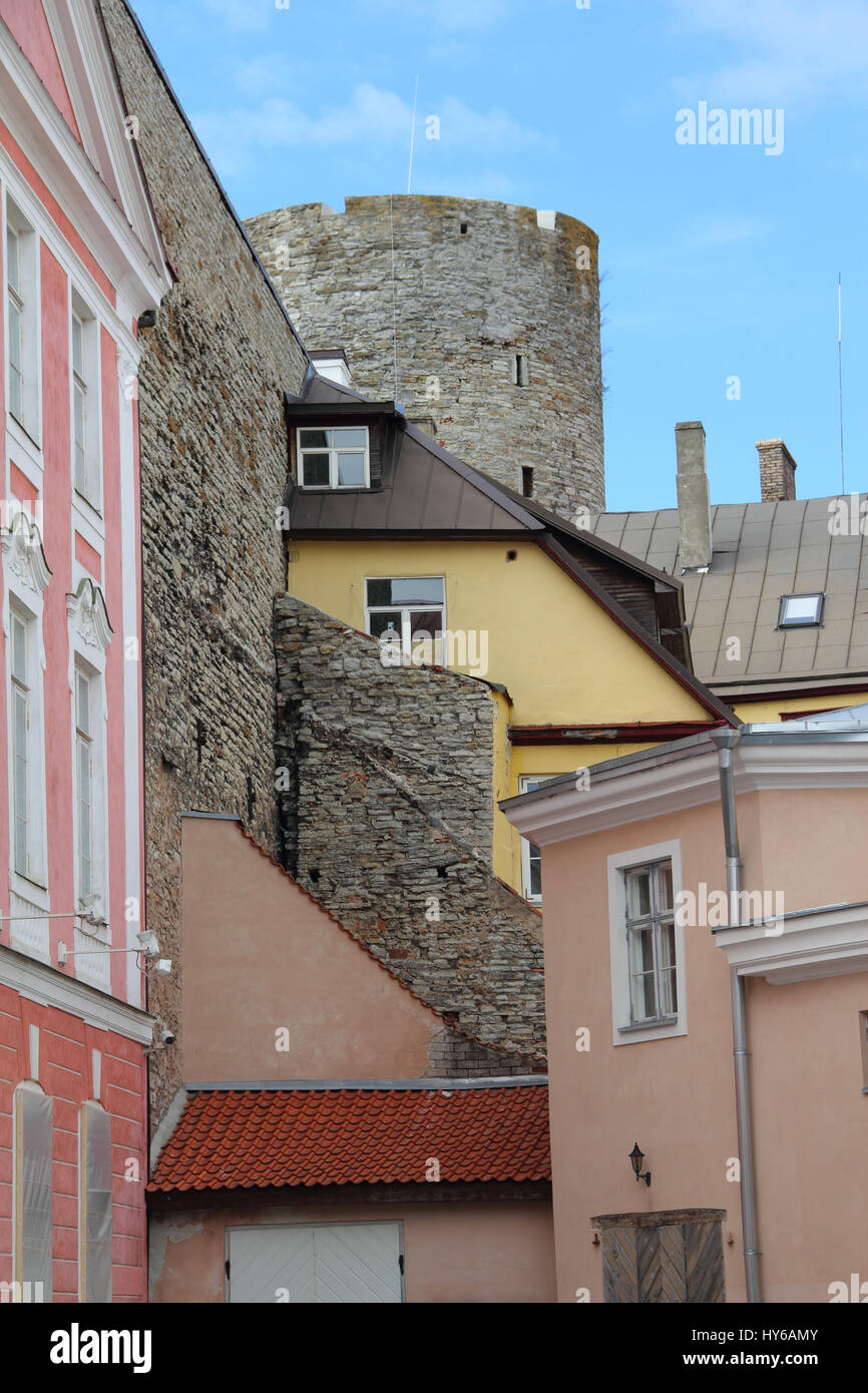 Beautiful houses in old town of Tallinn, Estonia Stock Photo - Alamy