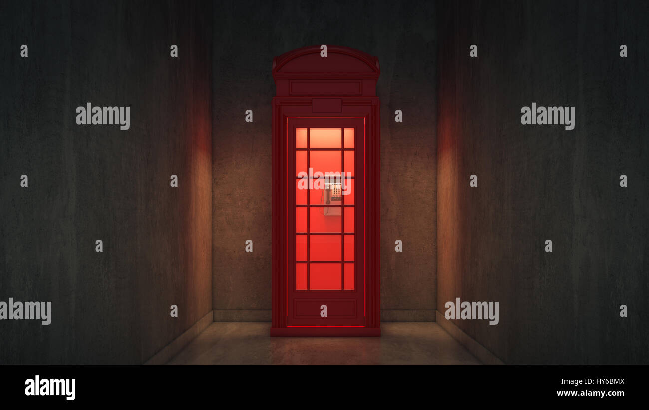 British Phone Booth in London Stock Photo - Alamy