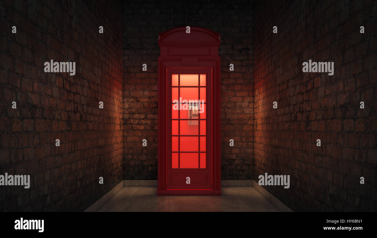 British Phone Booth in London Stock Photo - Alamy