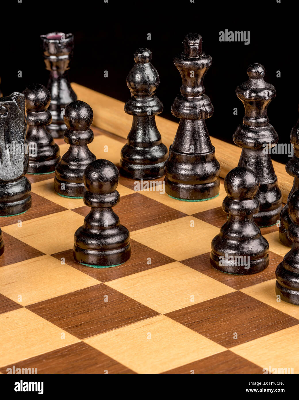 Chess game in progress black hi-res stock photography and images - Alamy
