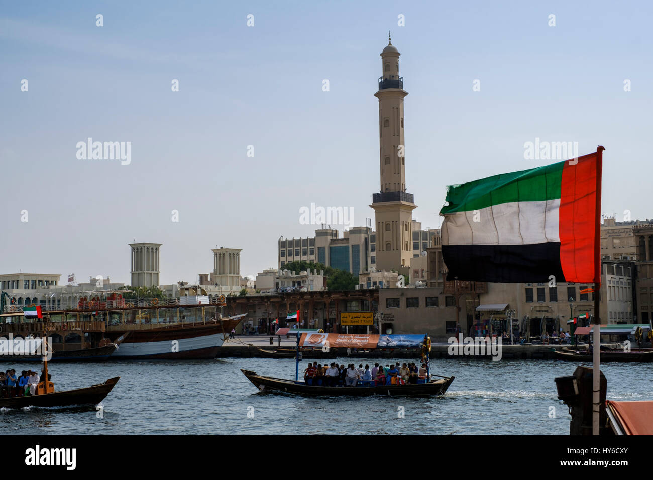 UNITED ARAB EMIRATES, DUBAI - CIRCA JANUARY 2017: The Dubai Creek in ...