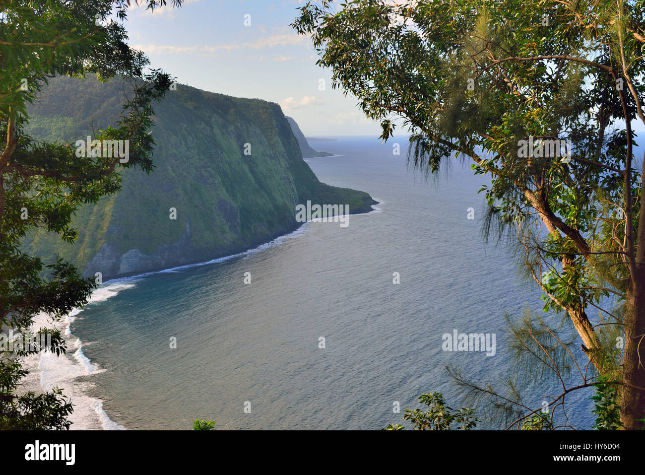 Waipio Valley Lookout in the Big Island of Hawaii USA Stock Photo - Alamy