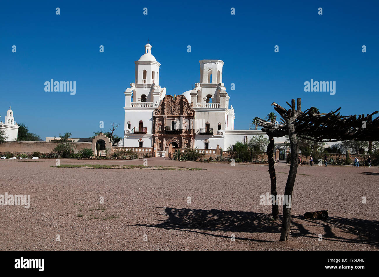 San Xavier del Bac the Spanish Catholic Mission Tucson Arizona Stock ...