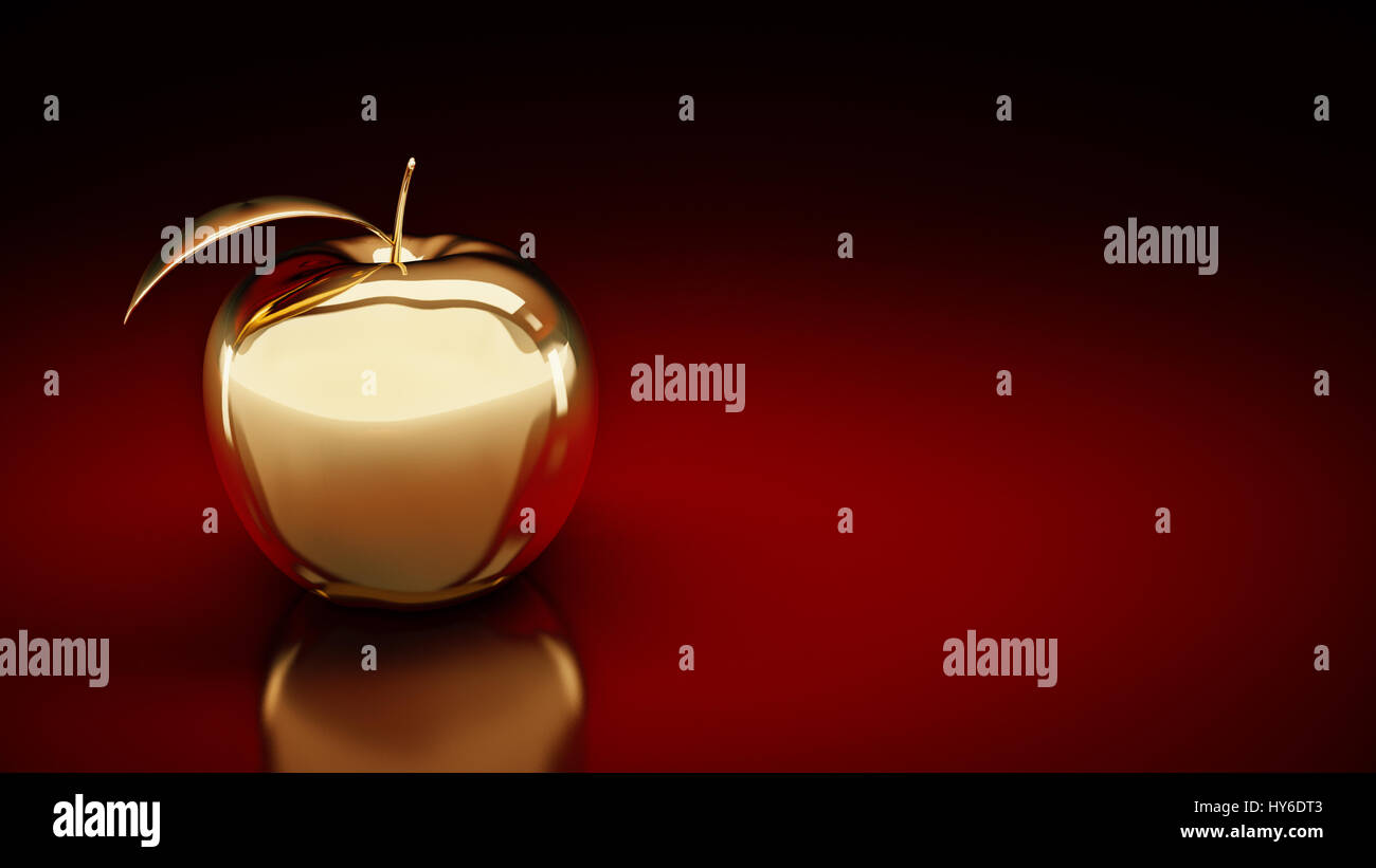 Gold apple fruit treasure hi-res stock photography and images - Alamy