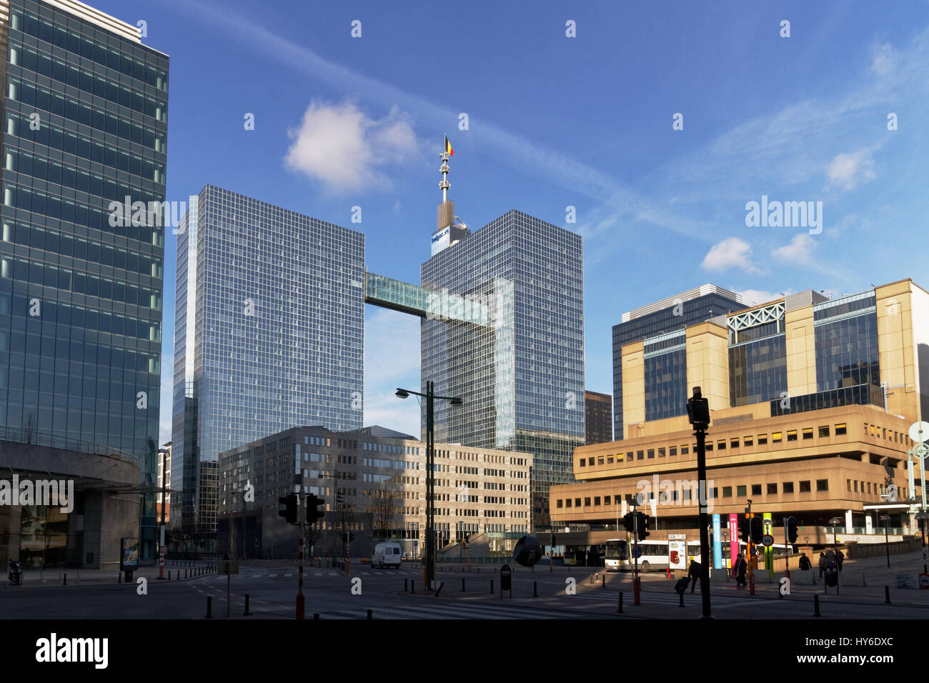 Modern industrial buildings in Brussels, Belgium Stock Photo - Alamy