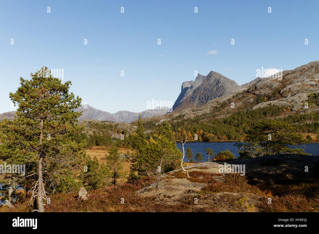 Autuminal landscapes in Heggmoen, Northern Norway Stock Photo - Alamy