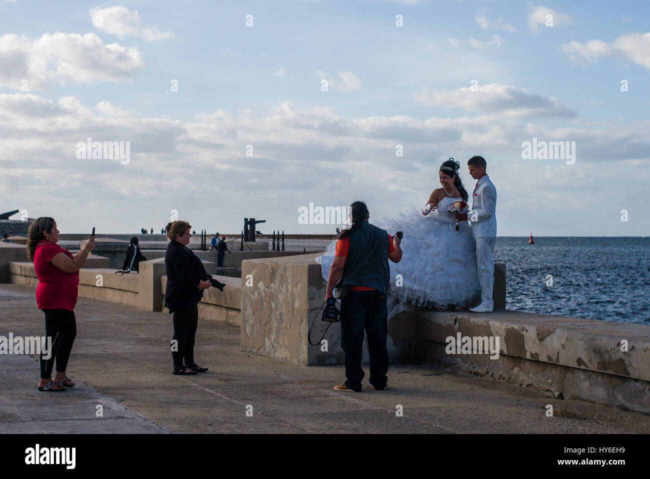 Girl On Malecon Havana Cuba High Resolution Stock Photography and ...