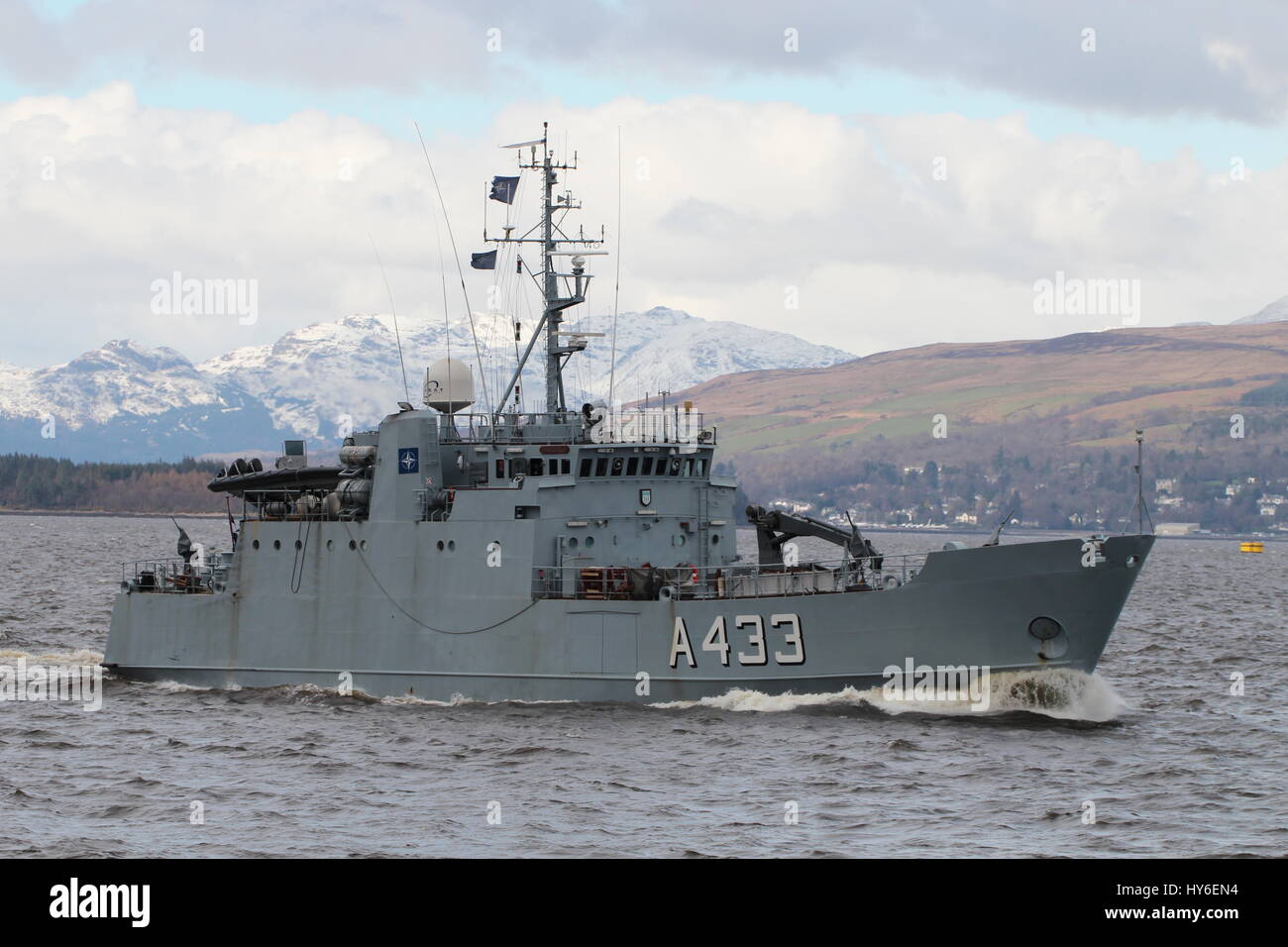 EML Wambola (A433), a Lindormen-class dive vessel operated by the ...