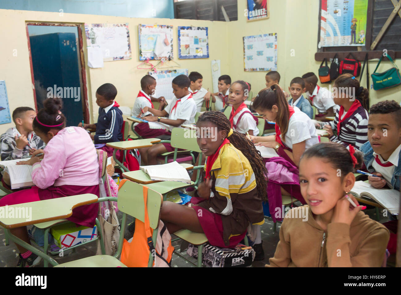 School children wearing red scarf hi-res stock photography and images ...