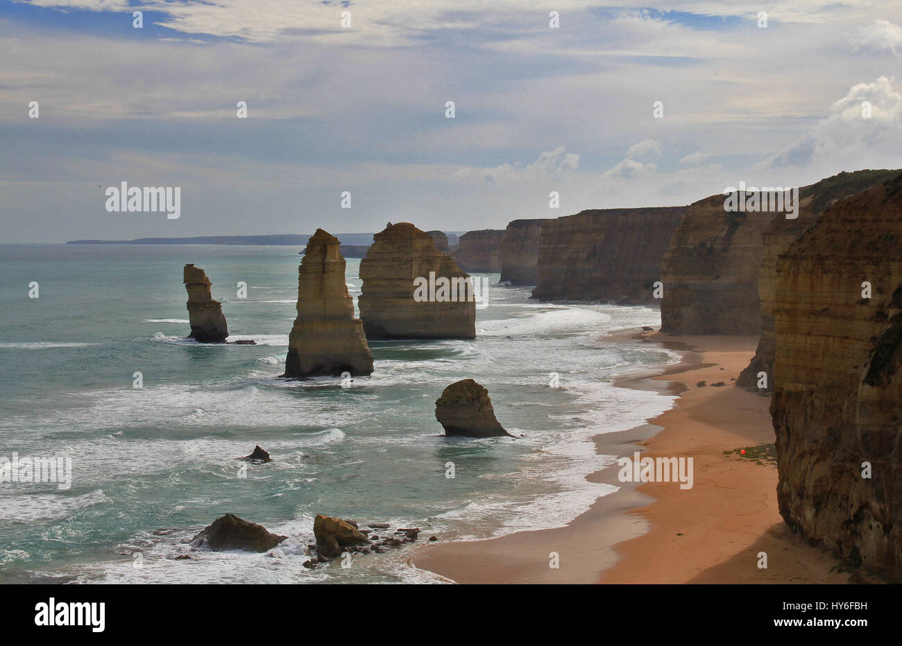 The part of Twelve Apostles rock formations ,Victoria Australia ,scenic ...
