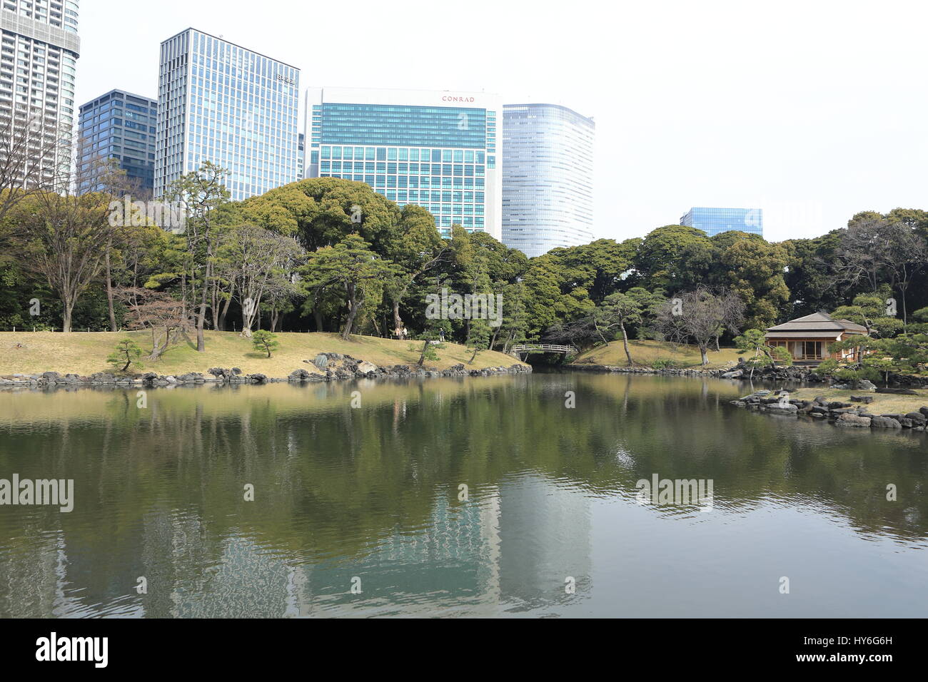 Hamarikyu Gardens, Tokyo, Japan Stock Photo - Alamy